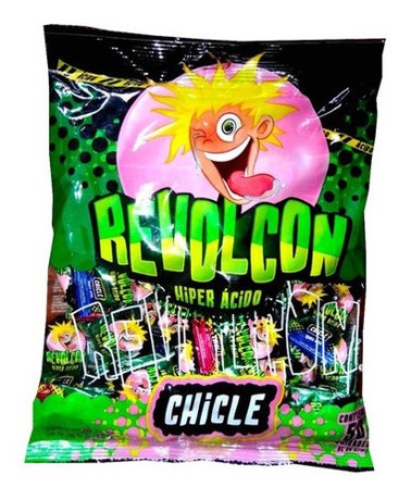 CHICLE REVOLCON HIPER ACIDO X50 UND | Dulce Momento